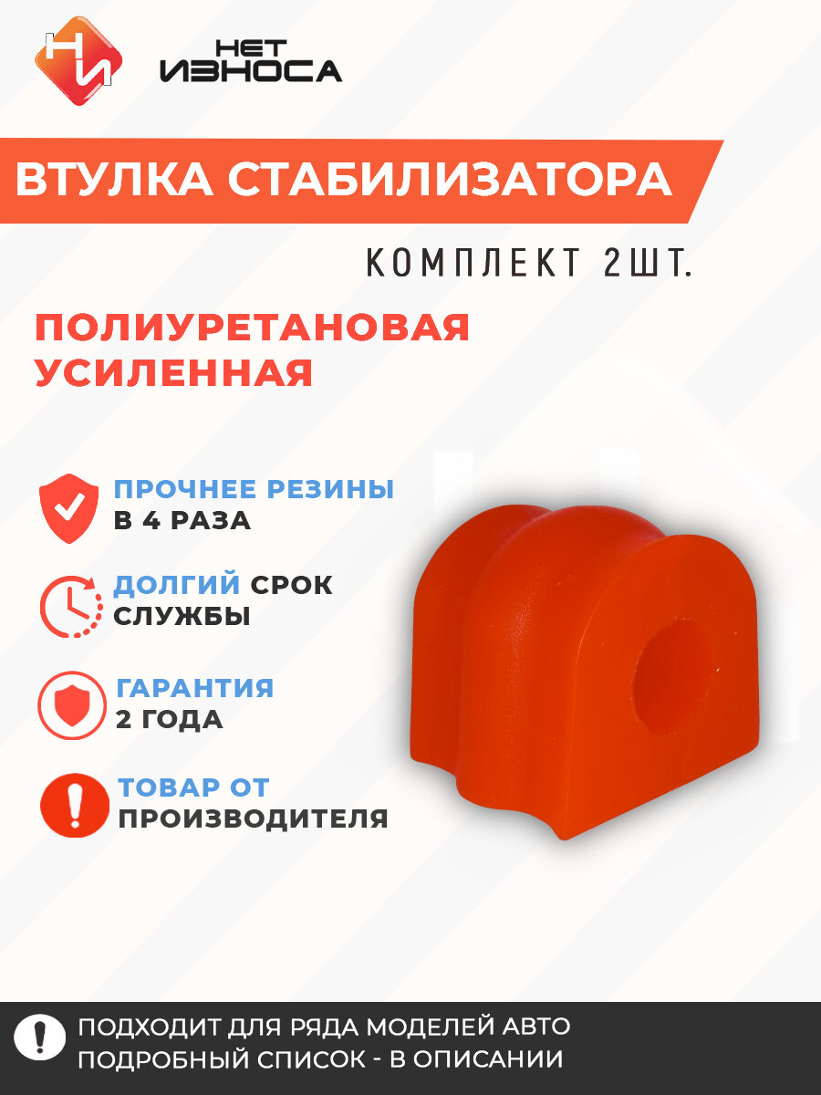 Втулка стабилизатора передней подвески I.D. 18 мм NB235-2 SUBARU Legacy; SUBARU Impreza