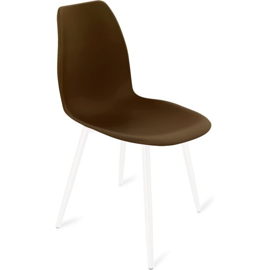 Стул Sheffilton SHT ST29/S95-1 коричневый ral8014/белый муар