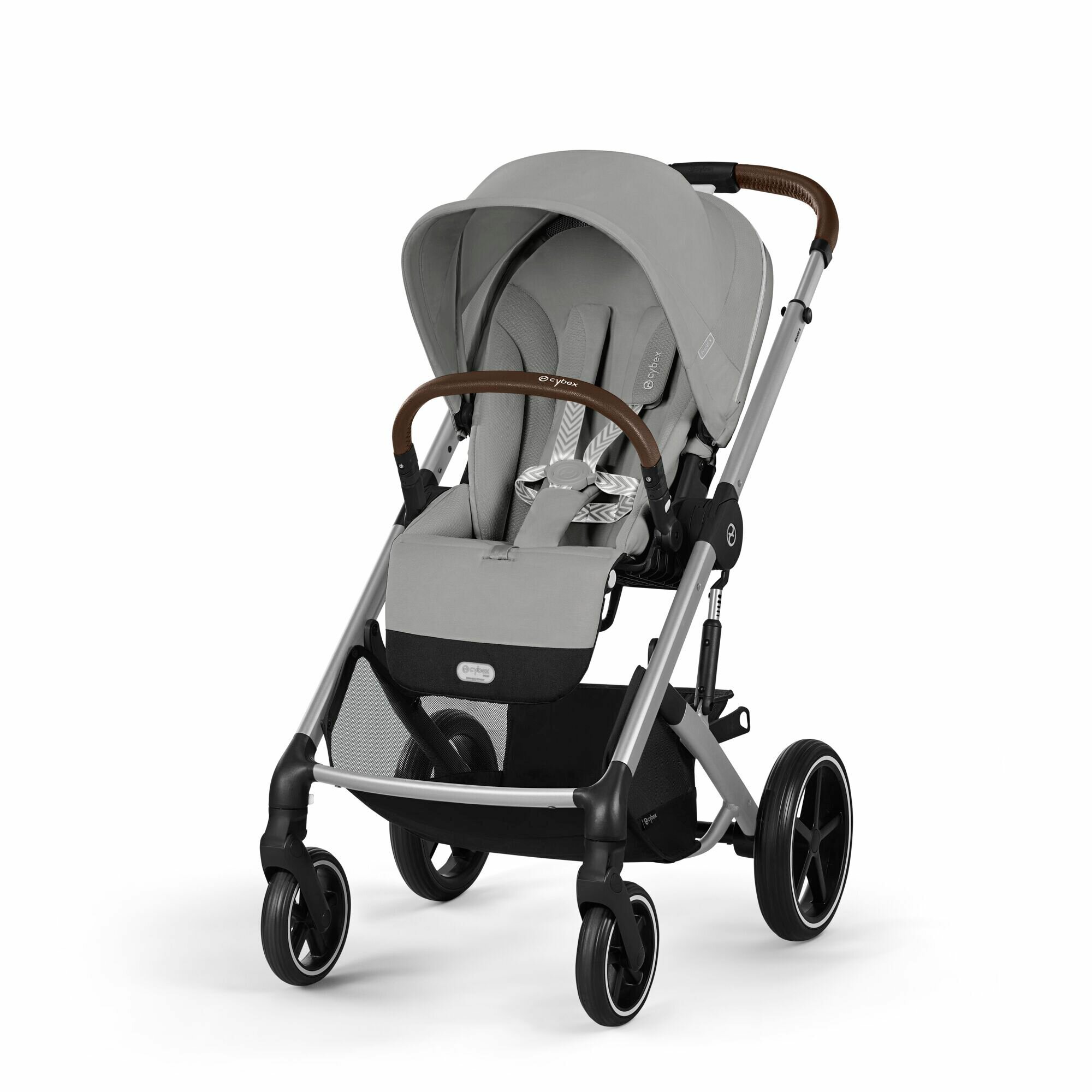 Прогулочная коляска Cybex Balios S LUX цвет Stone Grey 2025 с дождевиком