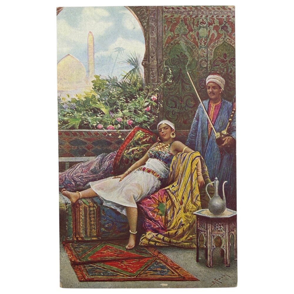 Почтовая открытка "Молодая женщина" 1904-1930 гг. Египет