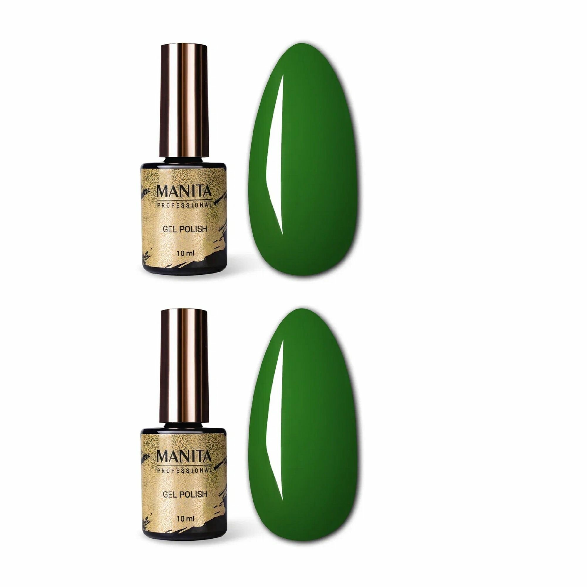 MANITA PROFESSIONAL Гель-лак для ногтей, Classic №76, Jungle, 10 мл, 2 уп/
