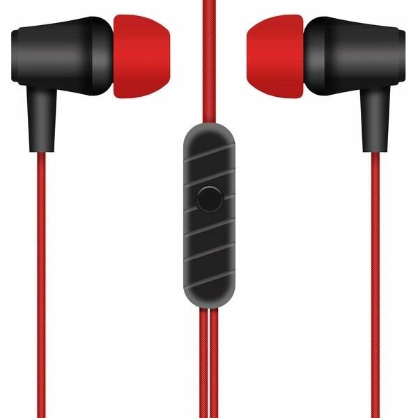Наушники-вкладыши Krutoff HF-X61 красные (09634)