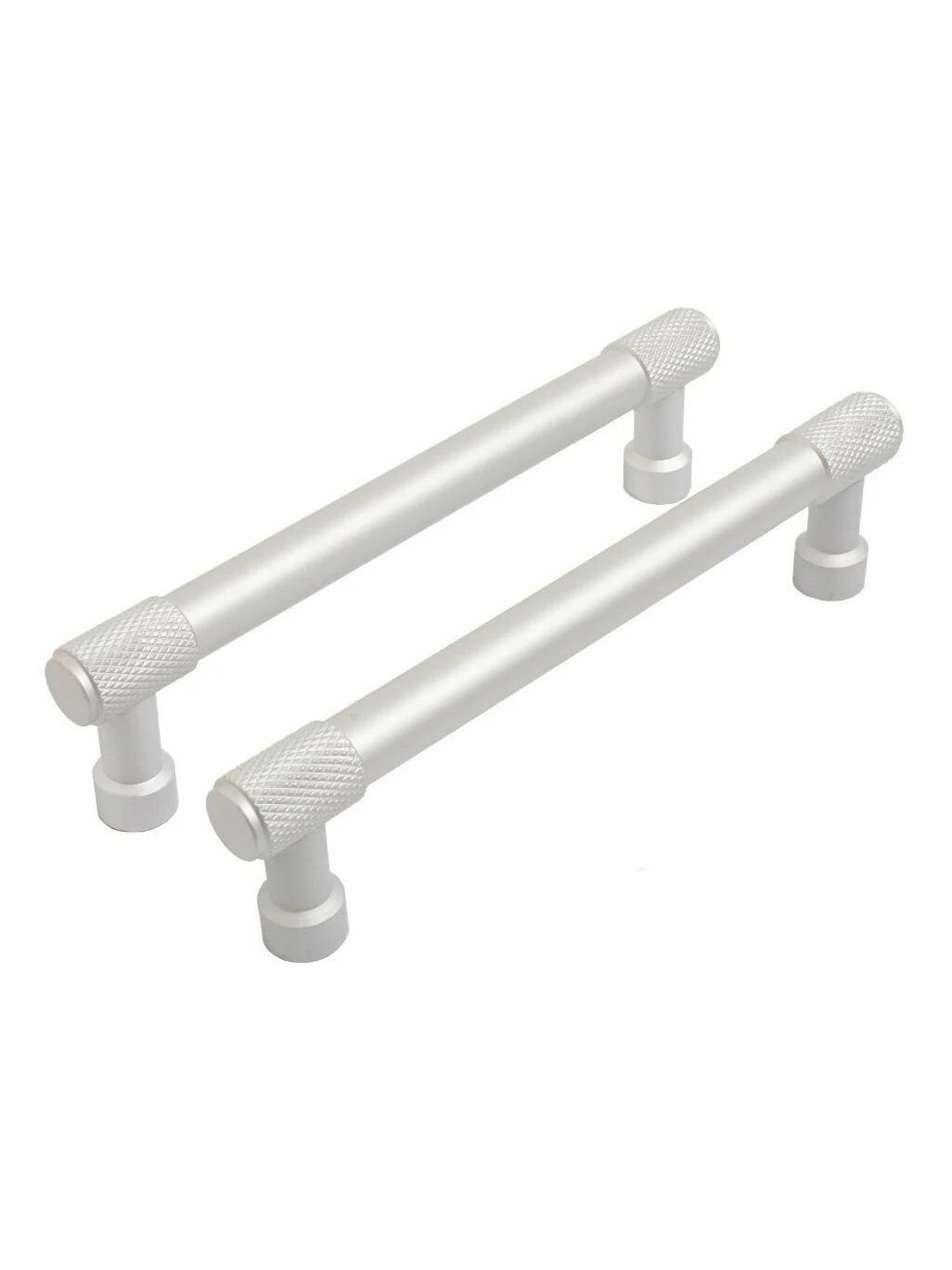 Ручка-скоба мебельная StahlBuro AP2307-128, матовый белый, 2 штуки, надежная фурнитура для мебели, артикул 16728