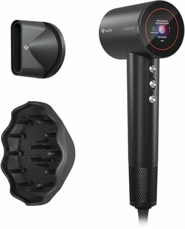 Фен TrueLife HairDryer D9, серый, 256х140х69 мм, 1600 Вт, 5 режимов, 2 скорости, ионизация