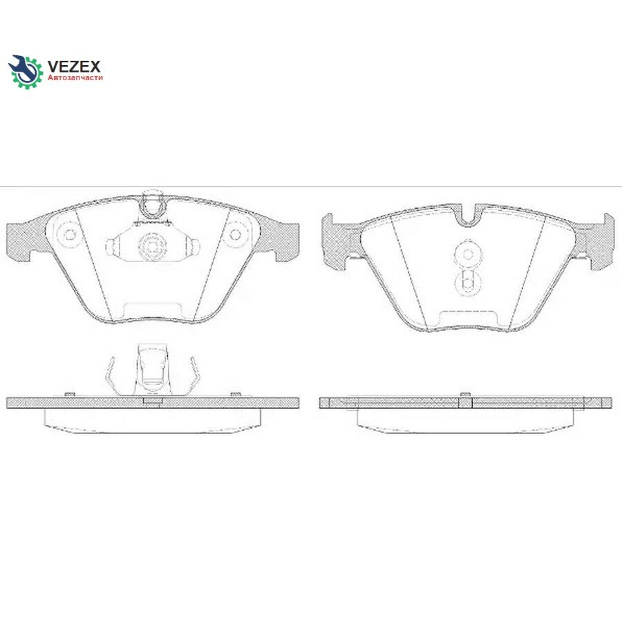 REMSA 085750 857 50 колодки дисковые передние!\ BMW E90/E91/E92 2.5D-3.5 05>