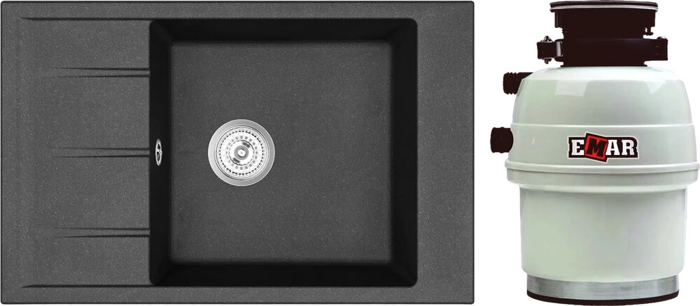Комплект Мойка Emar Quartz / Измельчитель Emar ATC-WZB390A