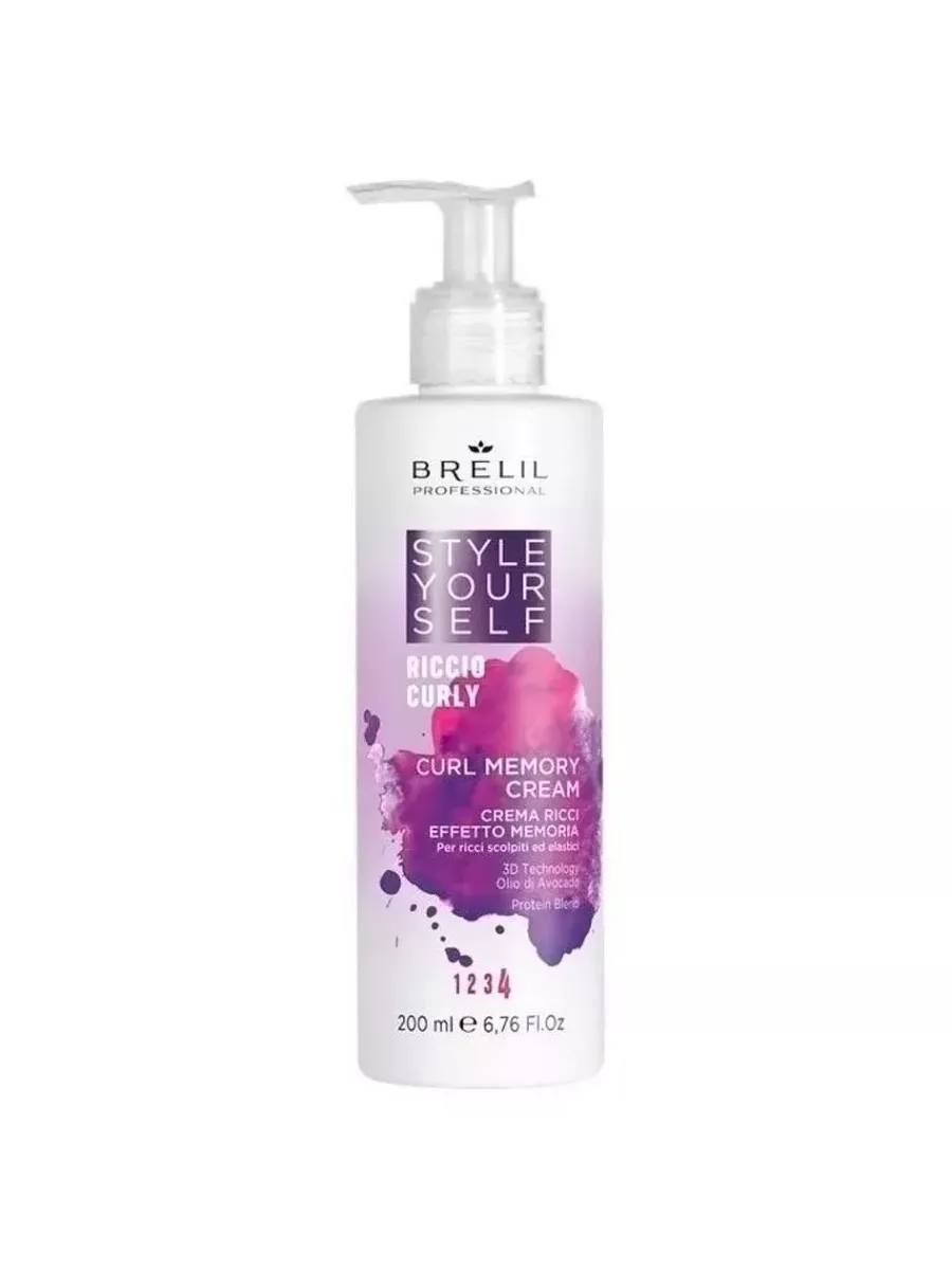 Крем Brelil Professional Style Your Self Riccio Curly Curl Memory для локонов с эффектом памяти, 200 мл