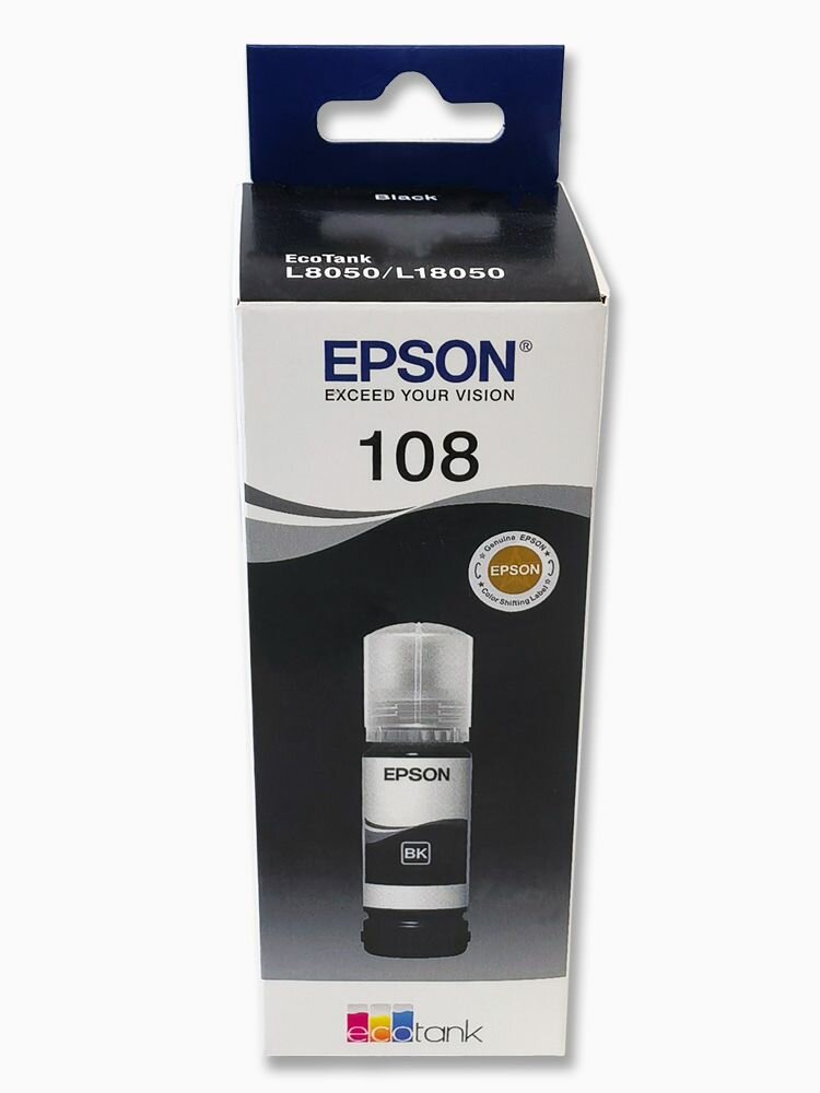Фотографические чернила EPSON 108 6 цветов 70мл для L8050/L18050 Краситель Бутылка