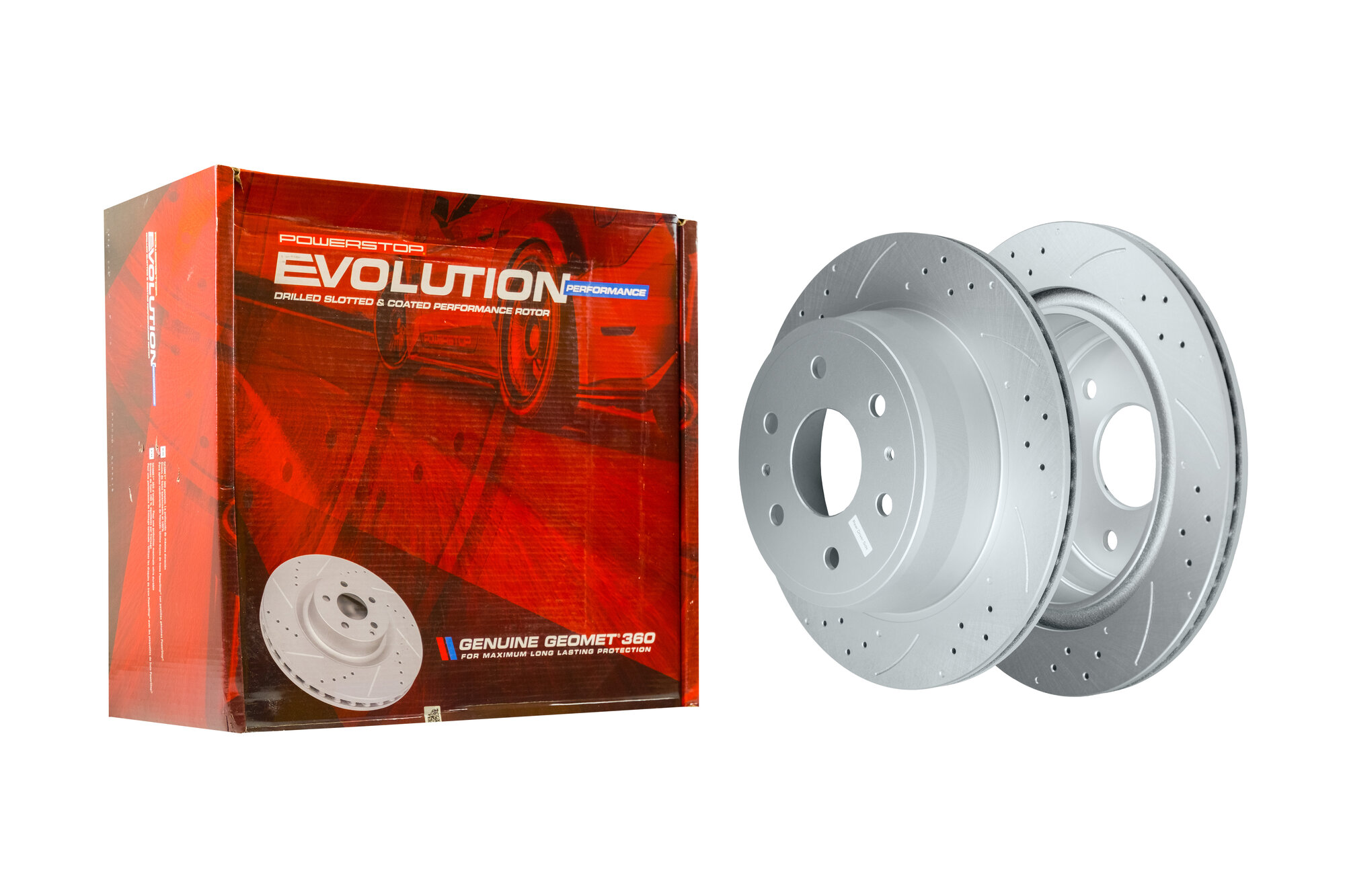 Задний тормозной диск Evolution с перфорацией и на