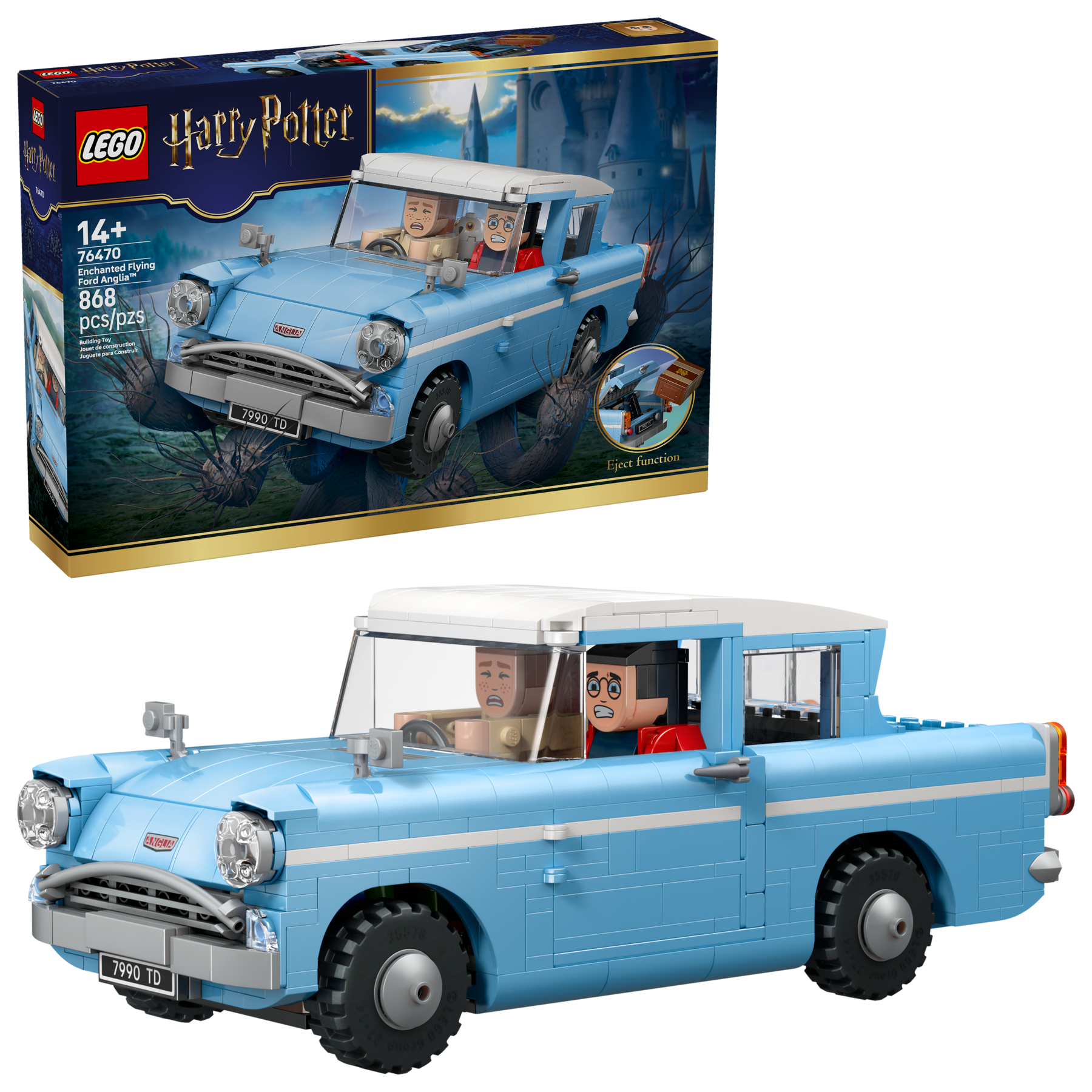 Конструктор LEGO Harry Potter Зачарованный Летающий Форд Англия 76470, 868 деталей, от 14 лет