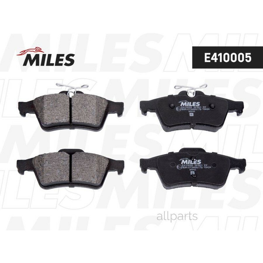 MILES E410005 Колодки тормозные FORD FOCUS II/III/MAZDA 3/OPEL VECTRA C/VOLVO S40 задние