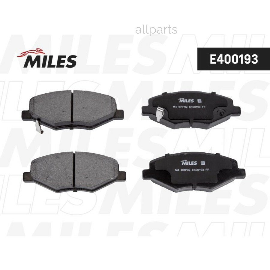 MILES E400193 Колодки тормозные CHERY TIGGO 7 пер. LowMetallic