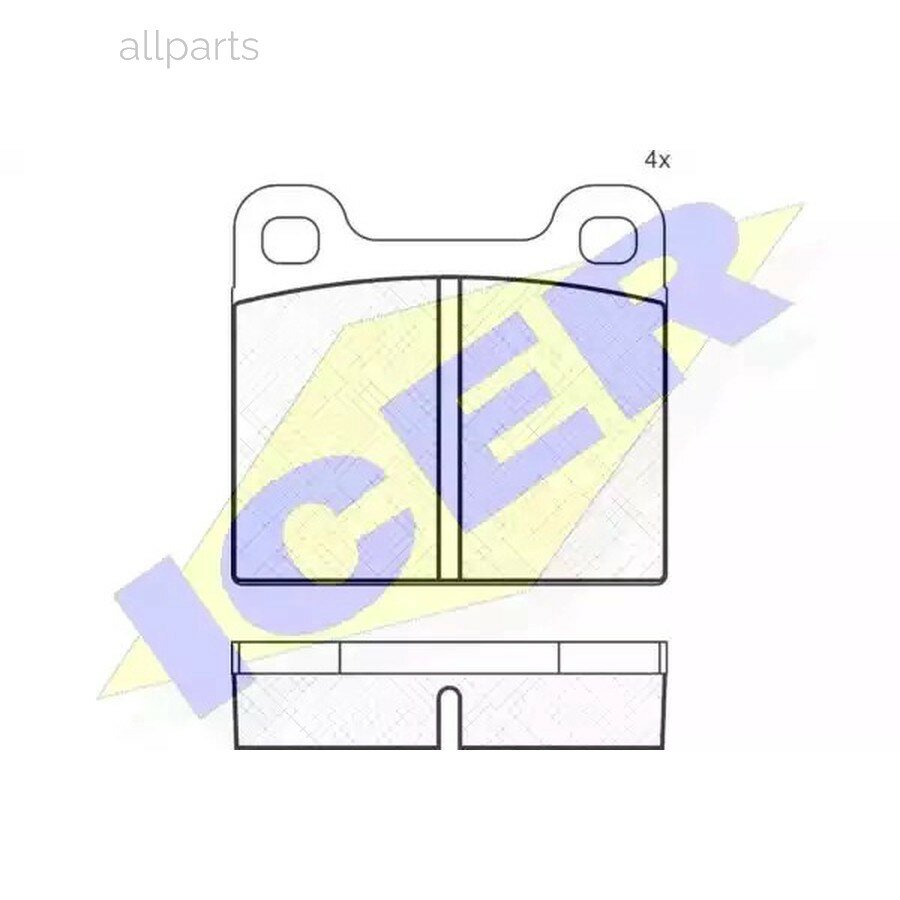 ICER 180162 Колодки тормозные дисковые