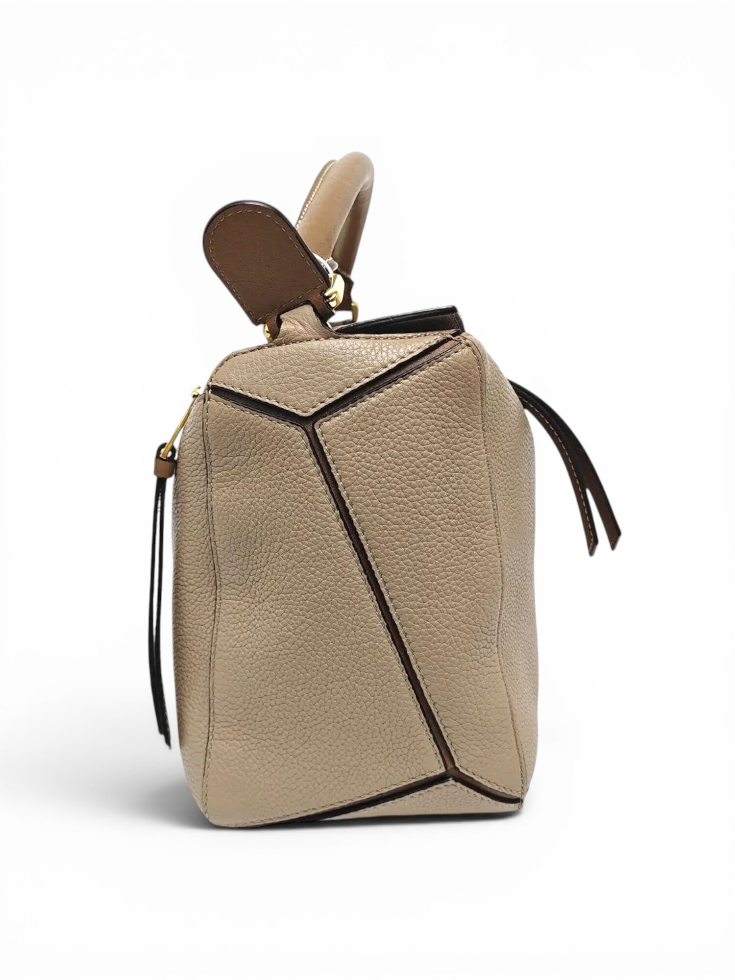 Сумка кросс-боди Loewe Puzzle Medium, бежевый, коричневый — фото 1