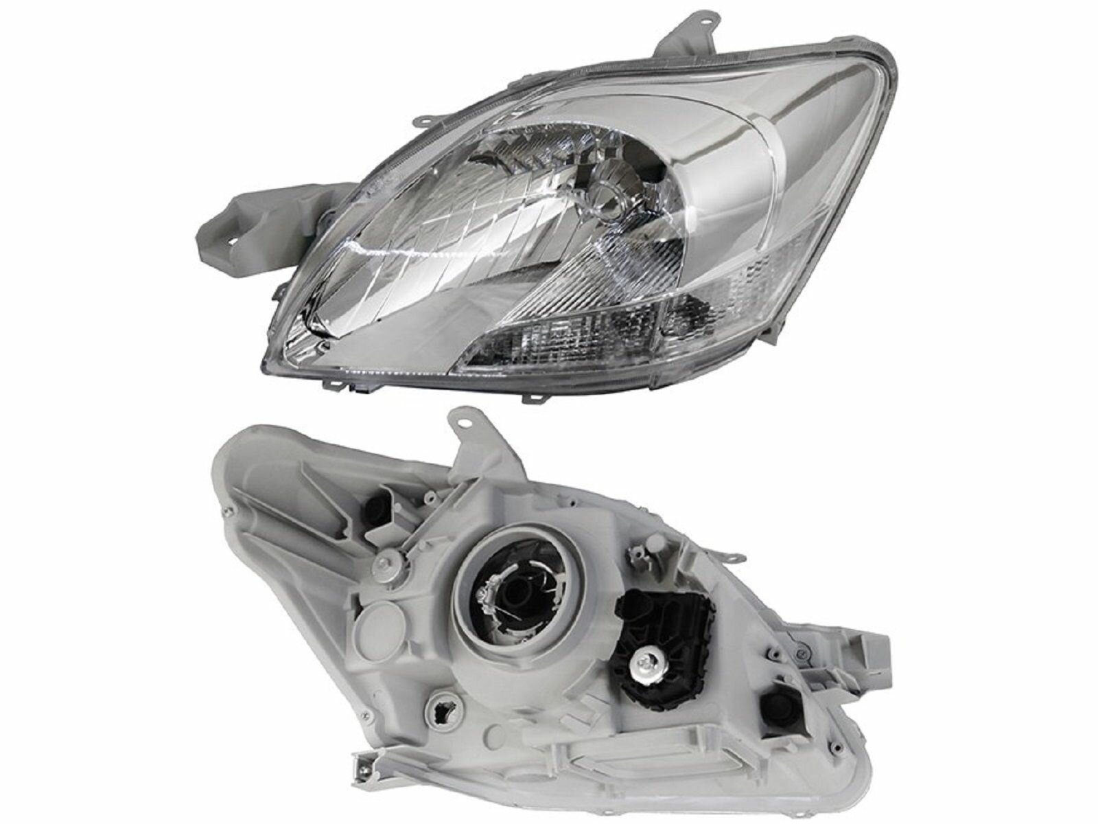 Фара Toyota Belta 05-12 / Yaris 05-13 (Слева/ Галоген/ под электрокорректор/ 4D SED)