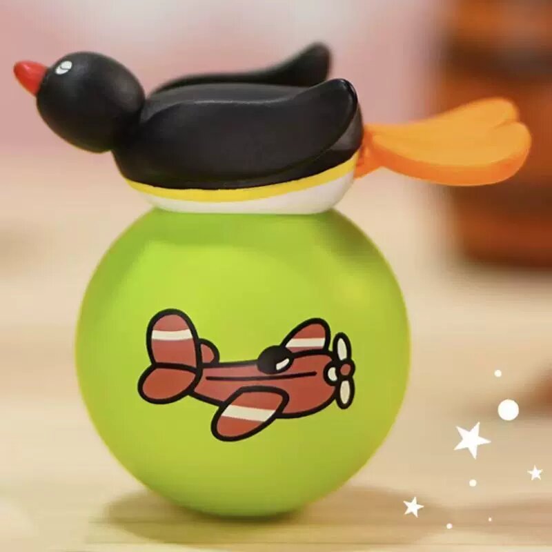Креативная милая фигурка-пингвин PINGU Lingdong в слепой коробке, причудливая игрушка-антистресс, настольное украшение