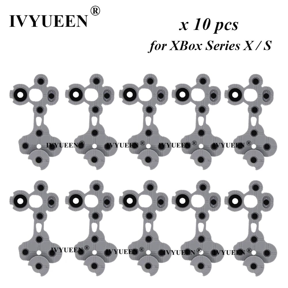 IVYUEEN Токопроводящие резиновые кнопки для Xbox Series X S (10 шт.)