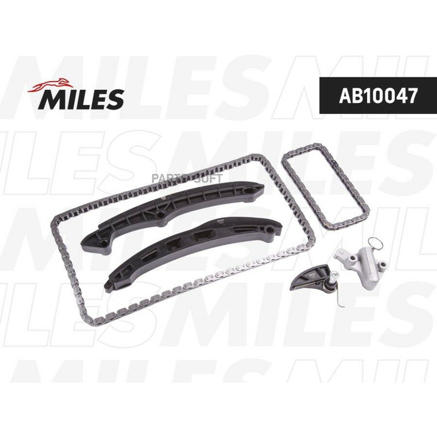 MILES AB10047 Комплект цепи ГРМ VAG 1.4FSi-1.6FSi BAG/BLF/BLP 03- без звездочек ()