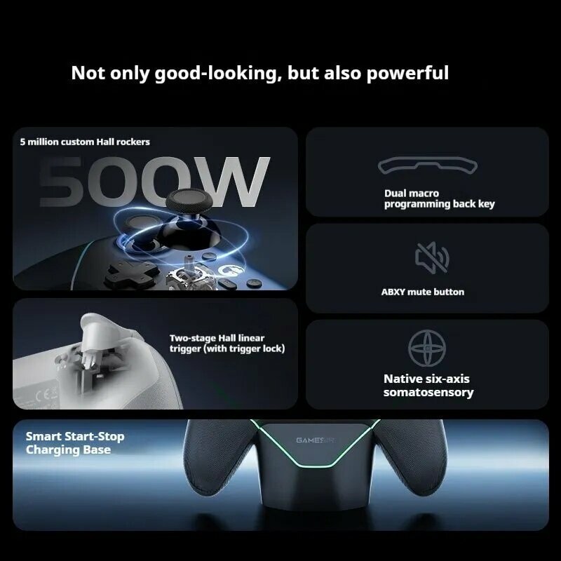 GameSir Nova Pro Геймпад steam wireless PC bluetooth, Цвет красный — фото 1