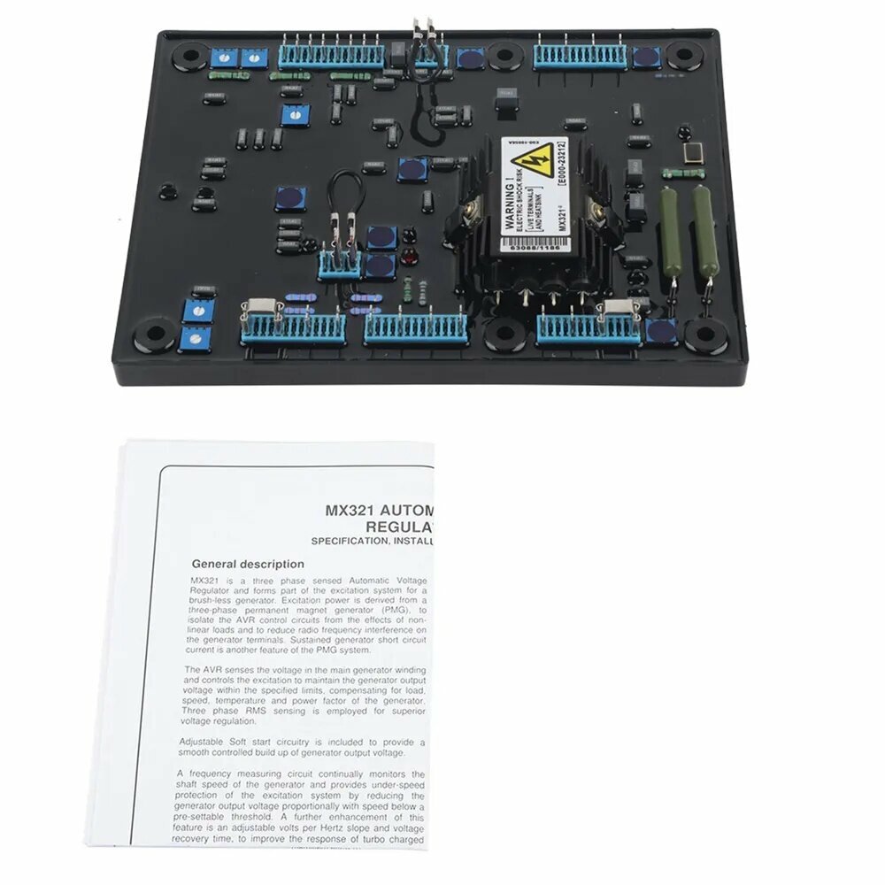 MX321 AVR регулятор напряжения для генератора, стабилизатор тока, запасная часть для электростанций и силового оборудования