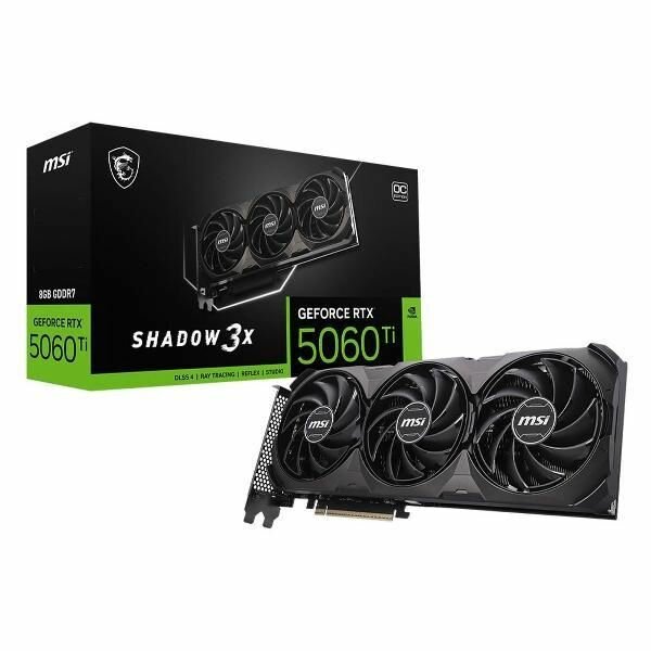 Видеокарта MSI RTX5060Ti SHADOW 3X OC CLASSIC 8GB GDDR7