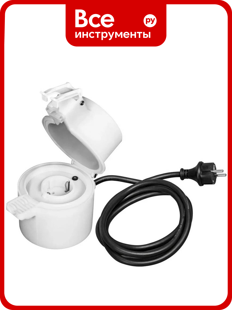 Умная розетка LEDVANCE SMART BT OUTDOOR PLUG EU 8X1 GF LEDV 4058075503106 пластиковый корпус Bluetooth‑управление
