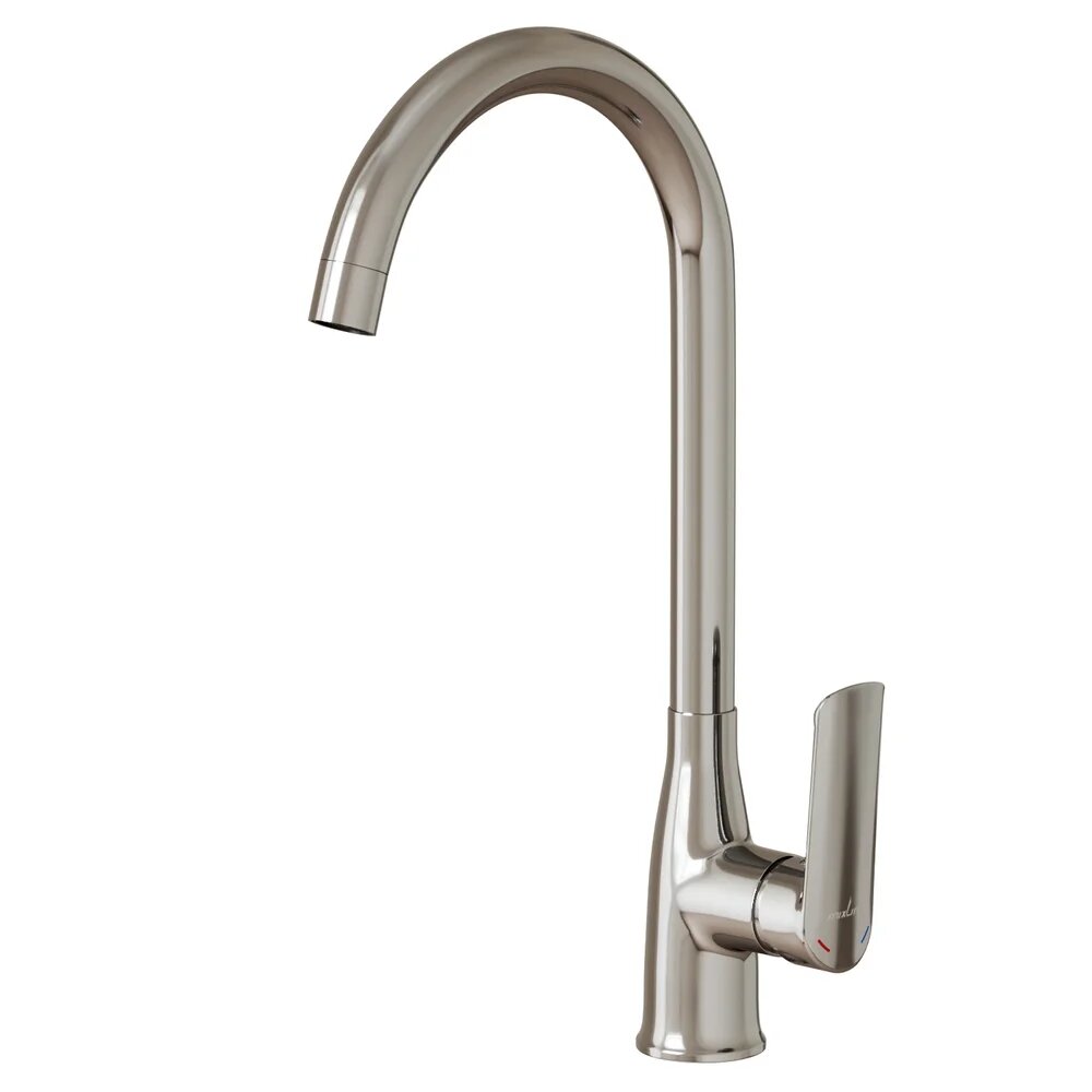 Смеситель для кухни 35k MIXLINE ML29-032 "Comfort" высокий излив боковая ручка ручка