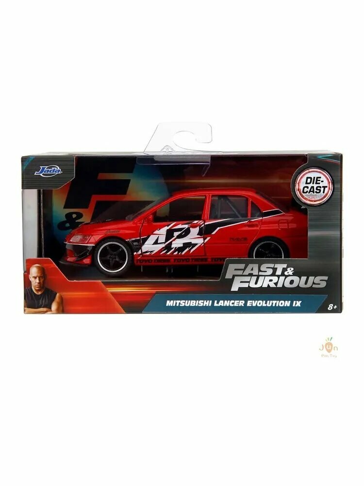Jada Fast & Furious Mitsubishi Lancer Evolution IX / Игрушечный гоночный автомобиль Мицубиси Эволюция Лансера IX из серии Форсаж для детей старше 8 лет