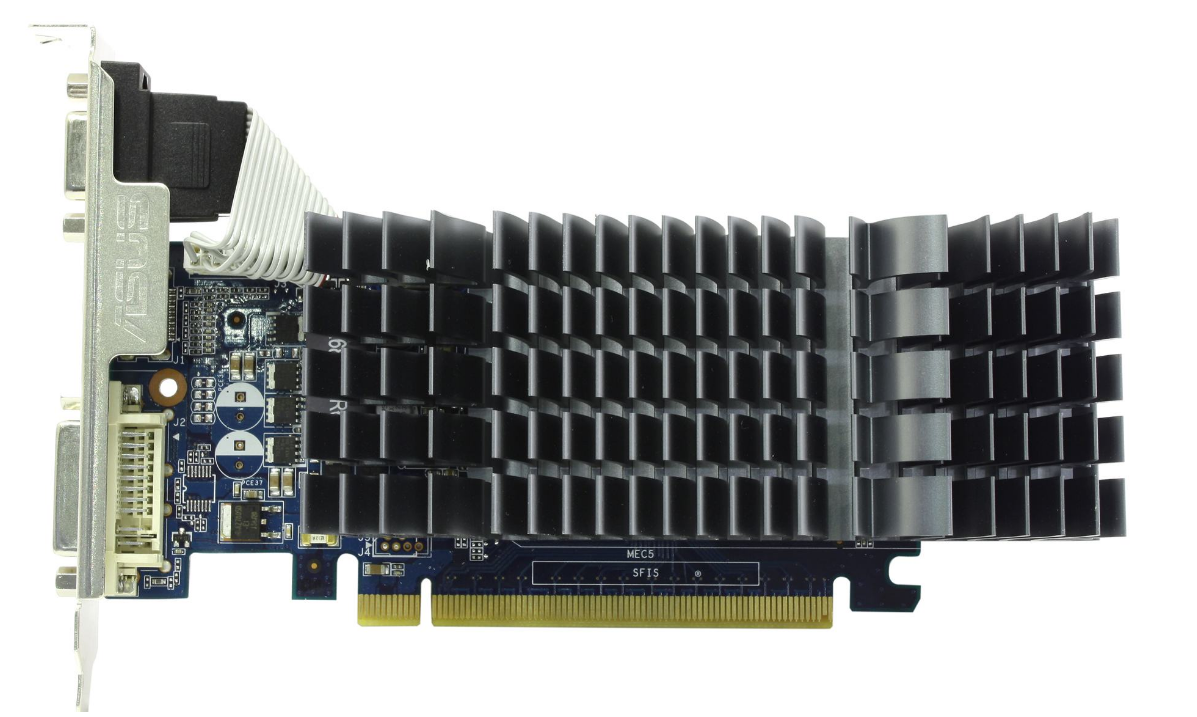 Видеокарта 1Gb DDR3 ASUS ENGT520 SL/DI/1GD3/V2/LP (RTL) D-Sub+DVI+HDMI