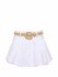 Шорты Cara Cara Belted bubble-hem shorts, размер 8, бежевый/белый