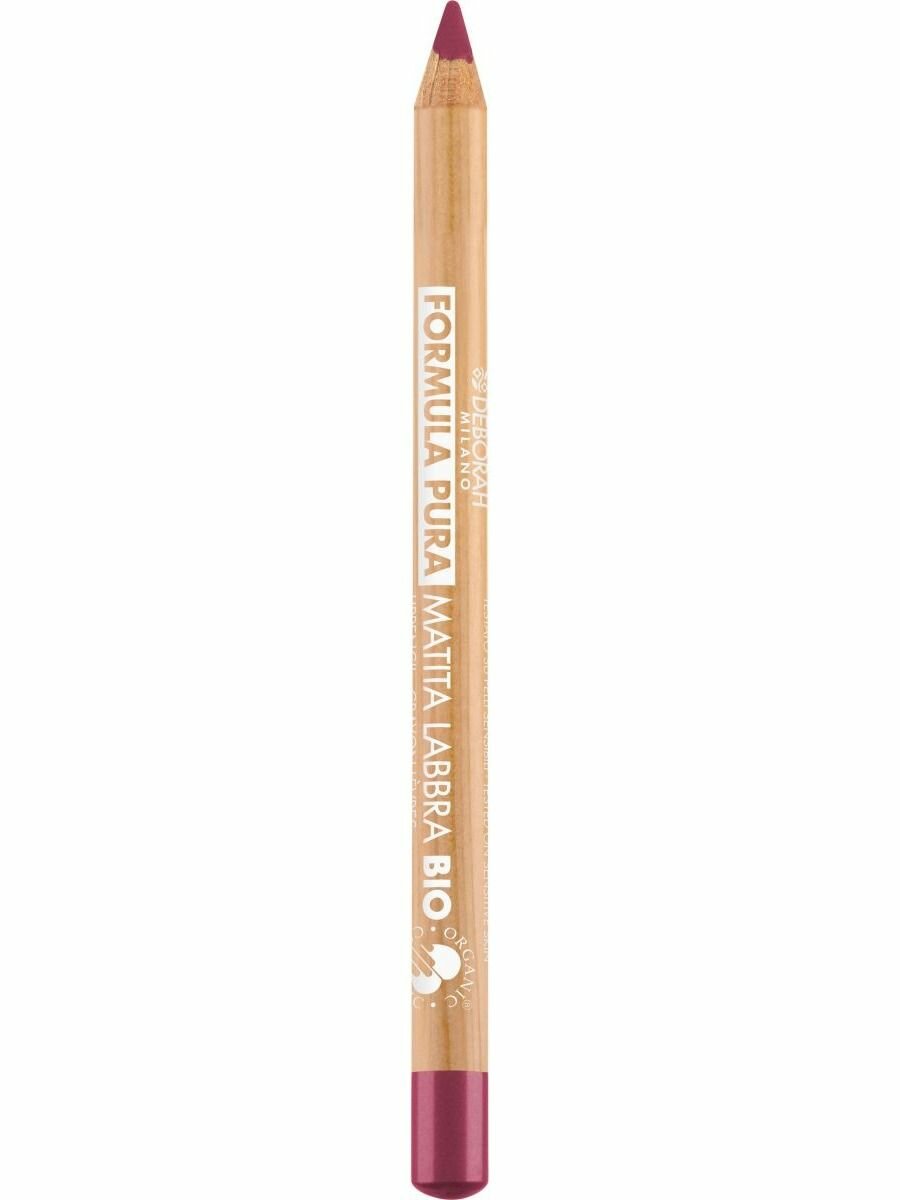 Deborah Milano Карандаш для губ Тон 07 Фиолетовый био с кокосовым маслом FORMULA PURA ORGANIC LIP PENCIL 1,2 гр