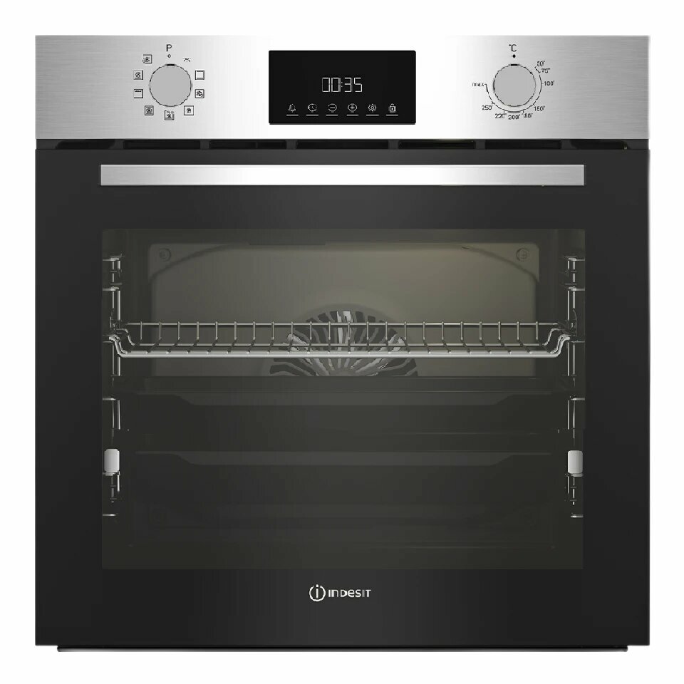 Духовой шкаф Indesit IFE 3841 JC IX, мультифункциональный, 9 режимов, 72 л