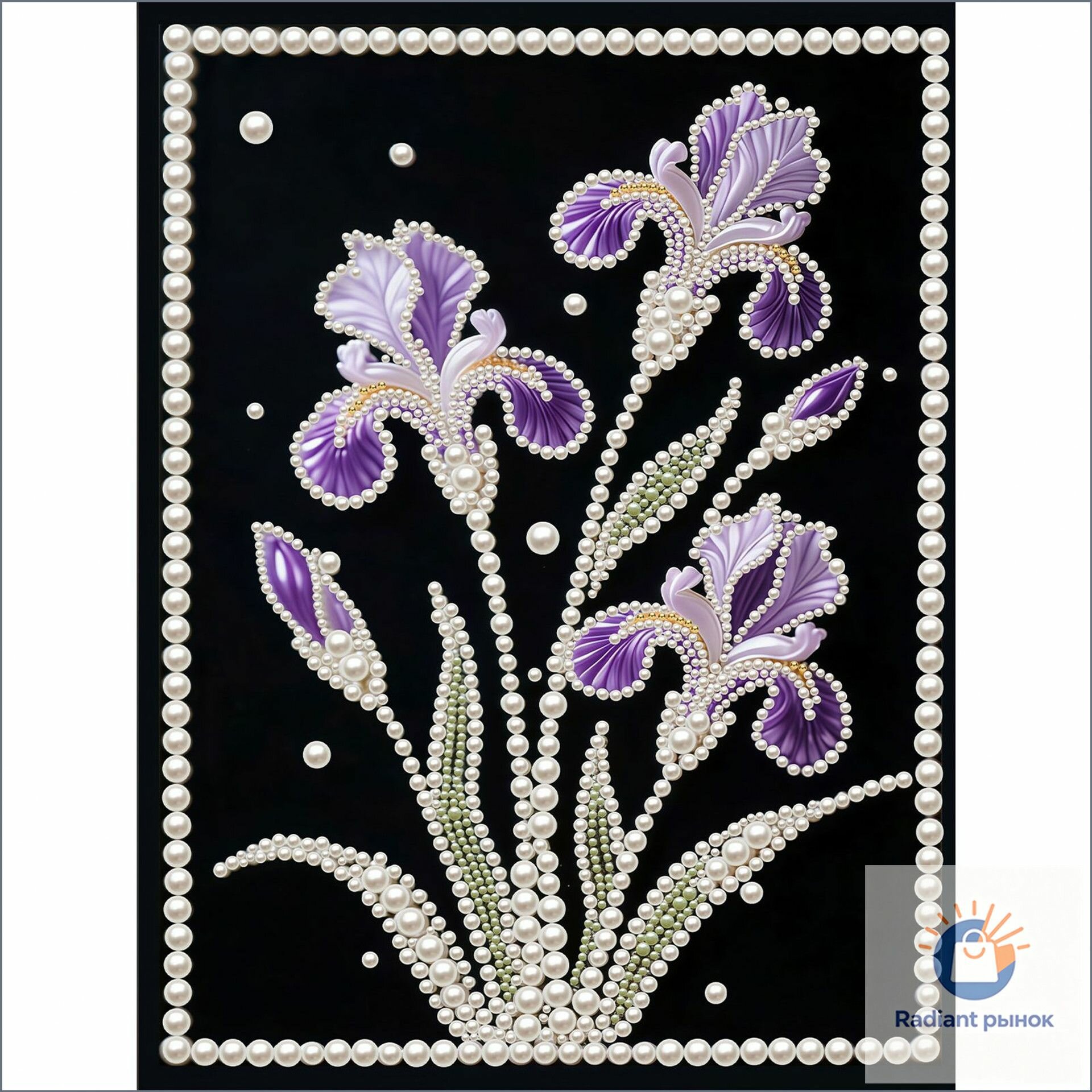 DIY-картина из бисера с рамкой 30 40 см, холст с кодами цветов, комплект с инструментами