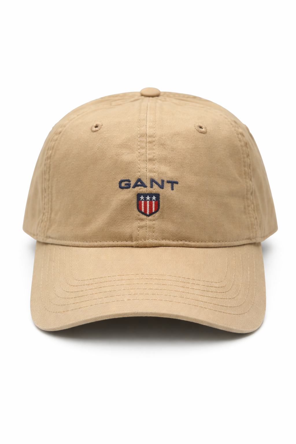 Бейсболка  GANT, цвет бежевый, мягкий лоб для мужчин и женщин