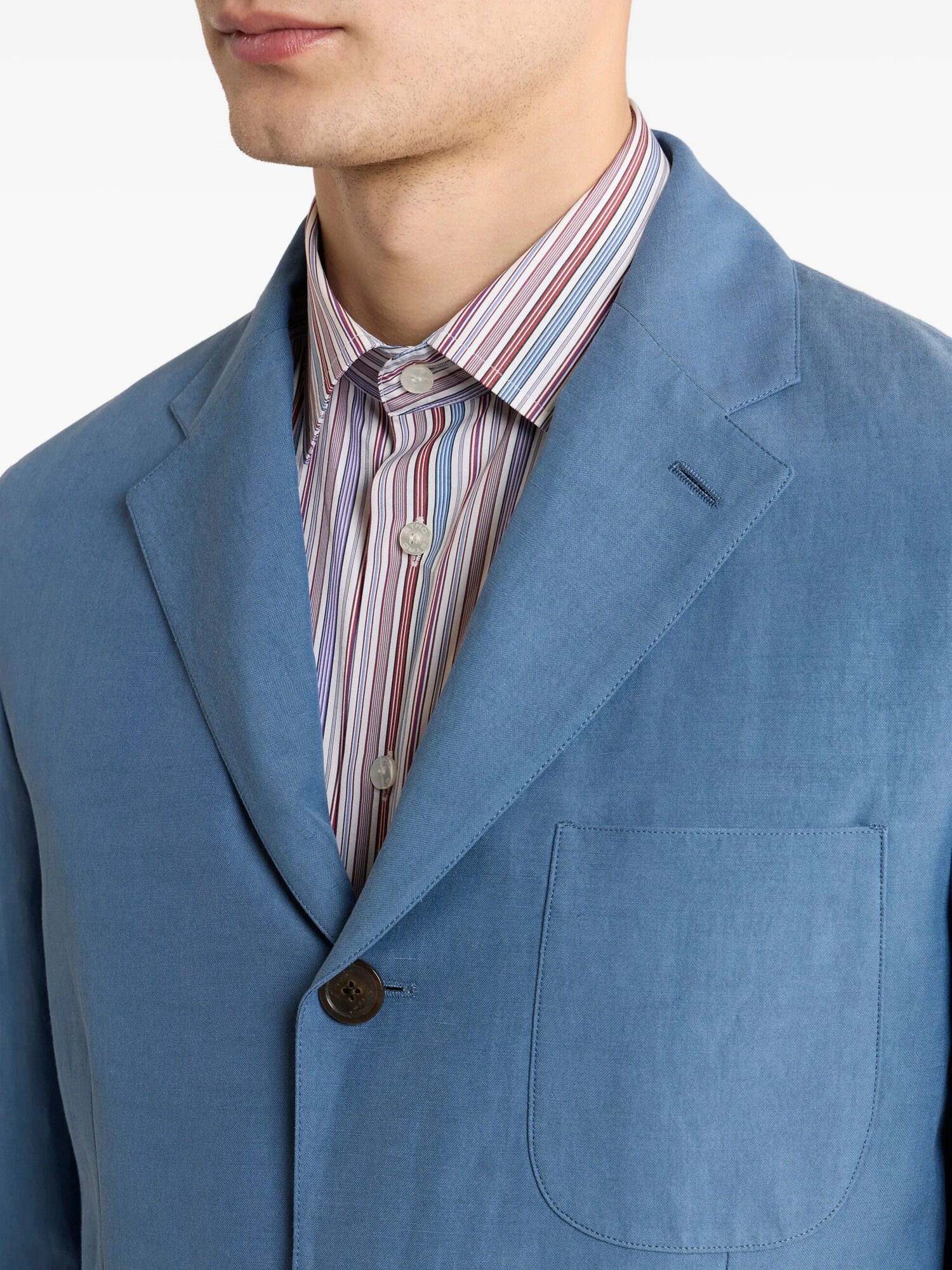 Пиджак ETRO Single-breasted patch-pocket blazer, размер 50 — фото 1