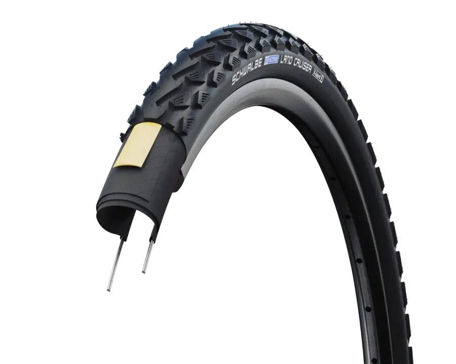 Велопокрышка 24"x2.0 (50-507), Schwalbe Land Cruiser, K-Guard B/B HS450 50EPI, черный