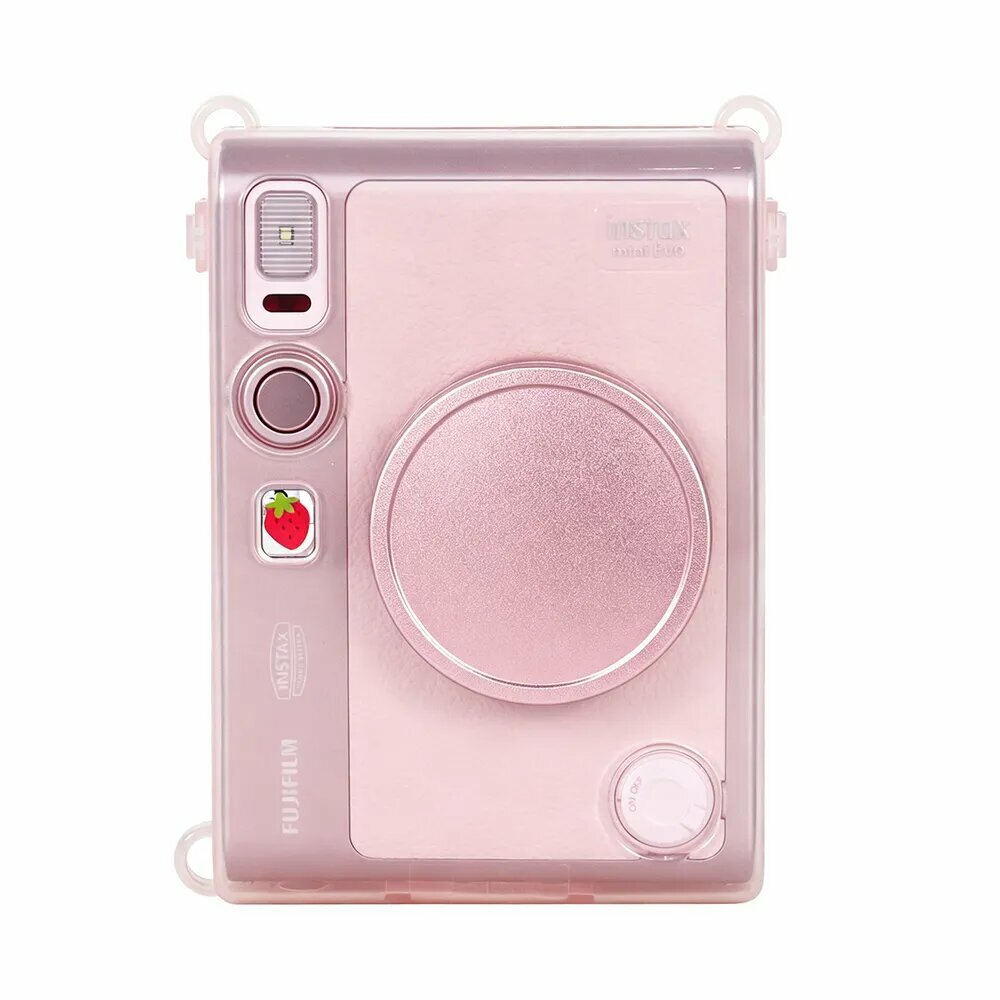 Прозрачный жесткий чехол для фотоаппарата Fujifilm Instax Mini EVO с защитной крышкой объектива