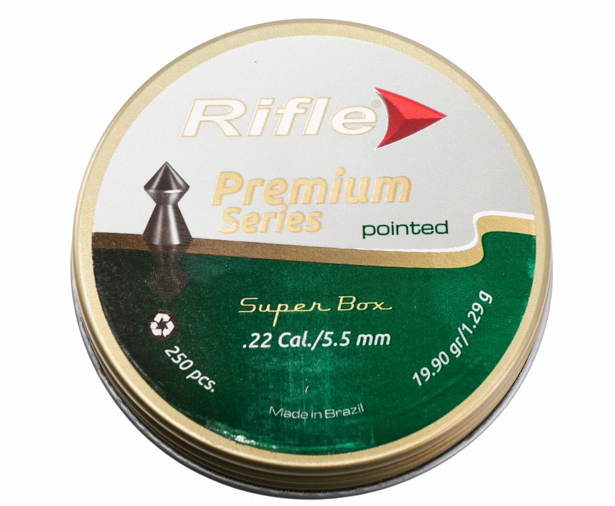 Пули пневматические Rifle Premium Series Pointed 5.5 мм (1.29 г, 250 штук)