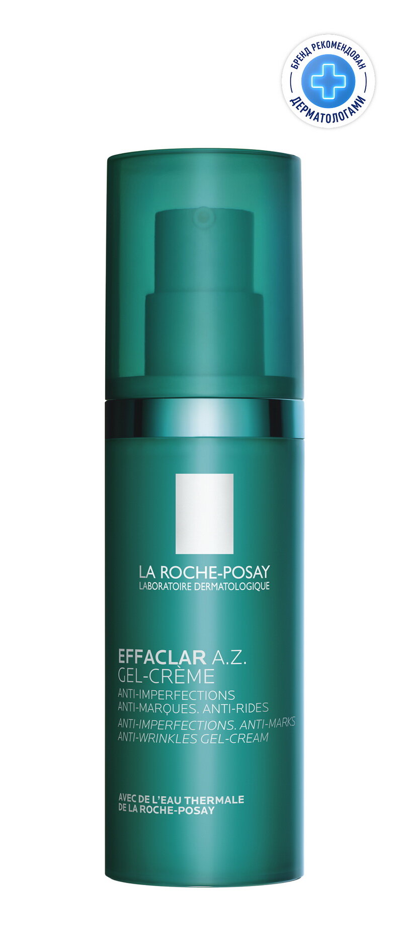 La Roche-Posay Effaclar A.Z. Увлажняющий гель-крем для проблемной кожи лица с азелаиновой кислотой 10%, против прыщей, 40 мл