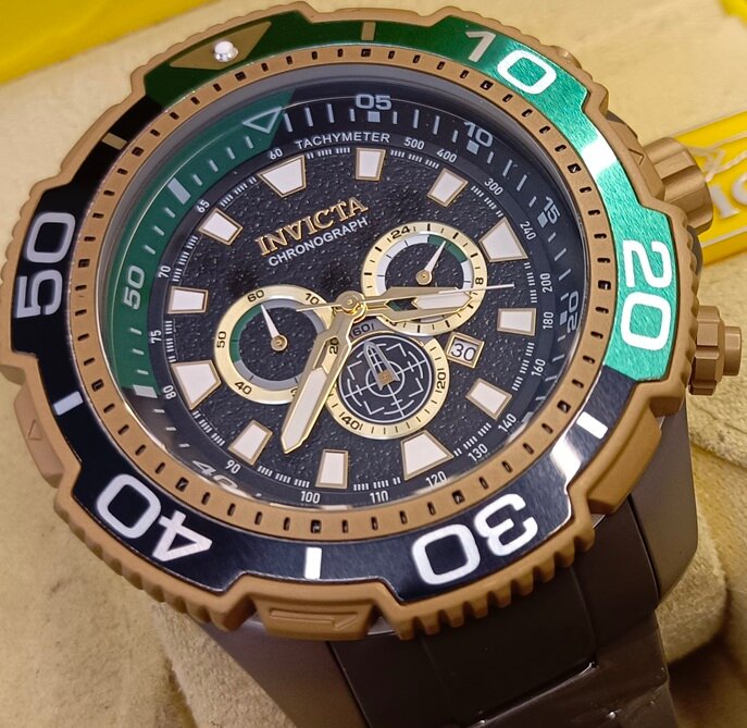 Наручные часы INVICTA, красный, серебряный, синий — фото 1