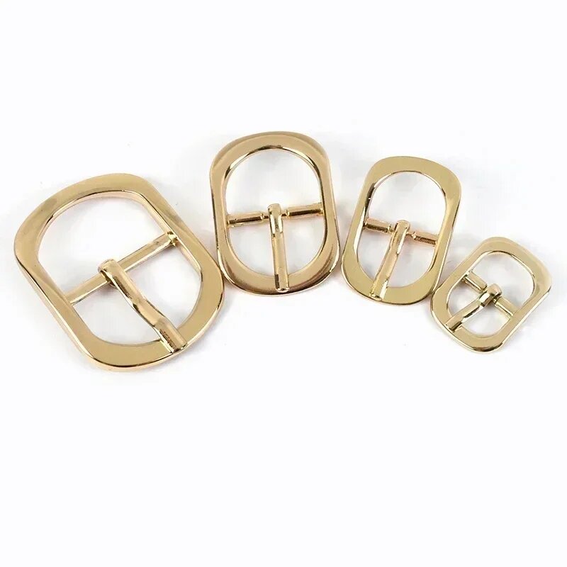 Металлические пряжки Meetee 12-38 мм Бежевый, 25mm-5Pcs, Желтый, LightGold