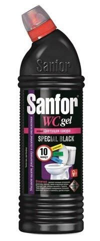 SANFOR WC гель для унитазов Black 1л.