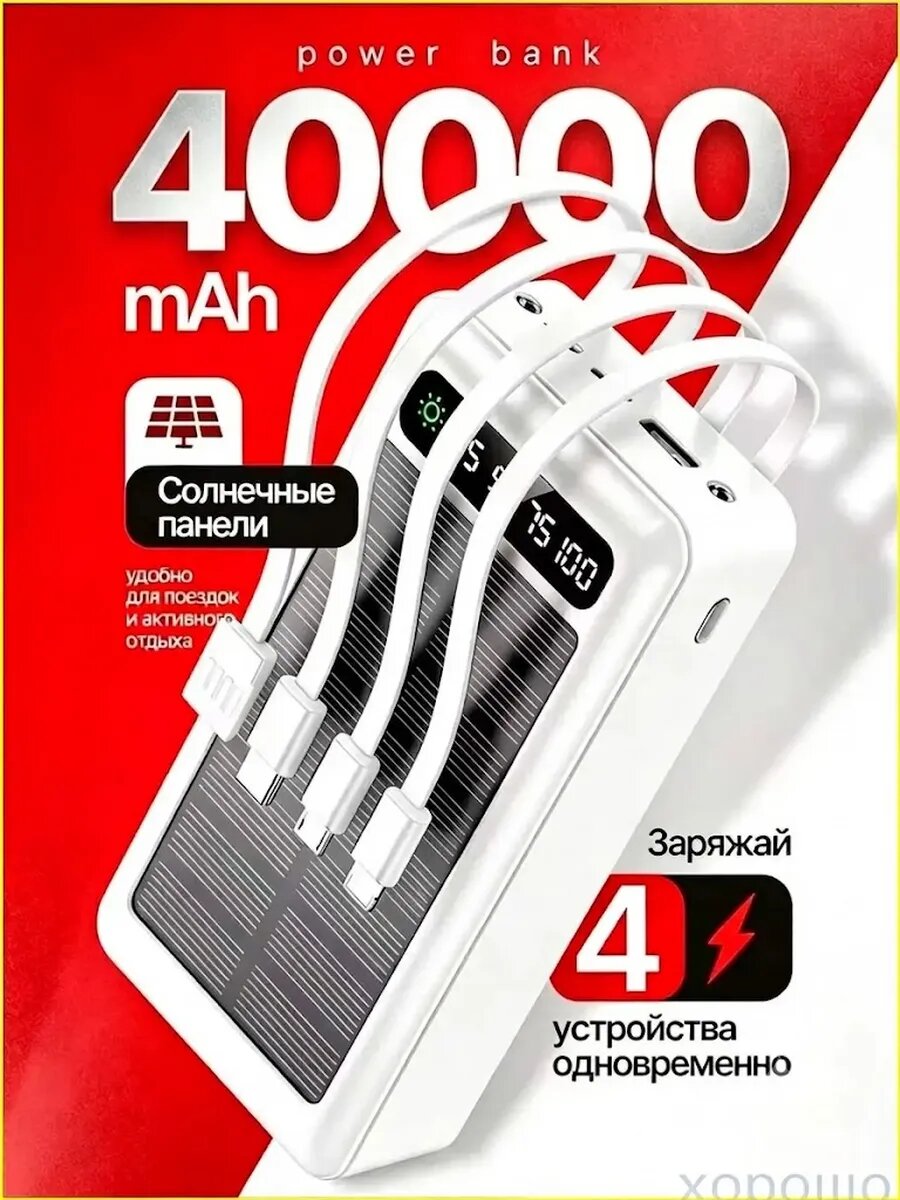 Внешний аккумулятор Повербанк Power bank 40000 мАч