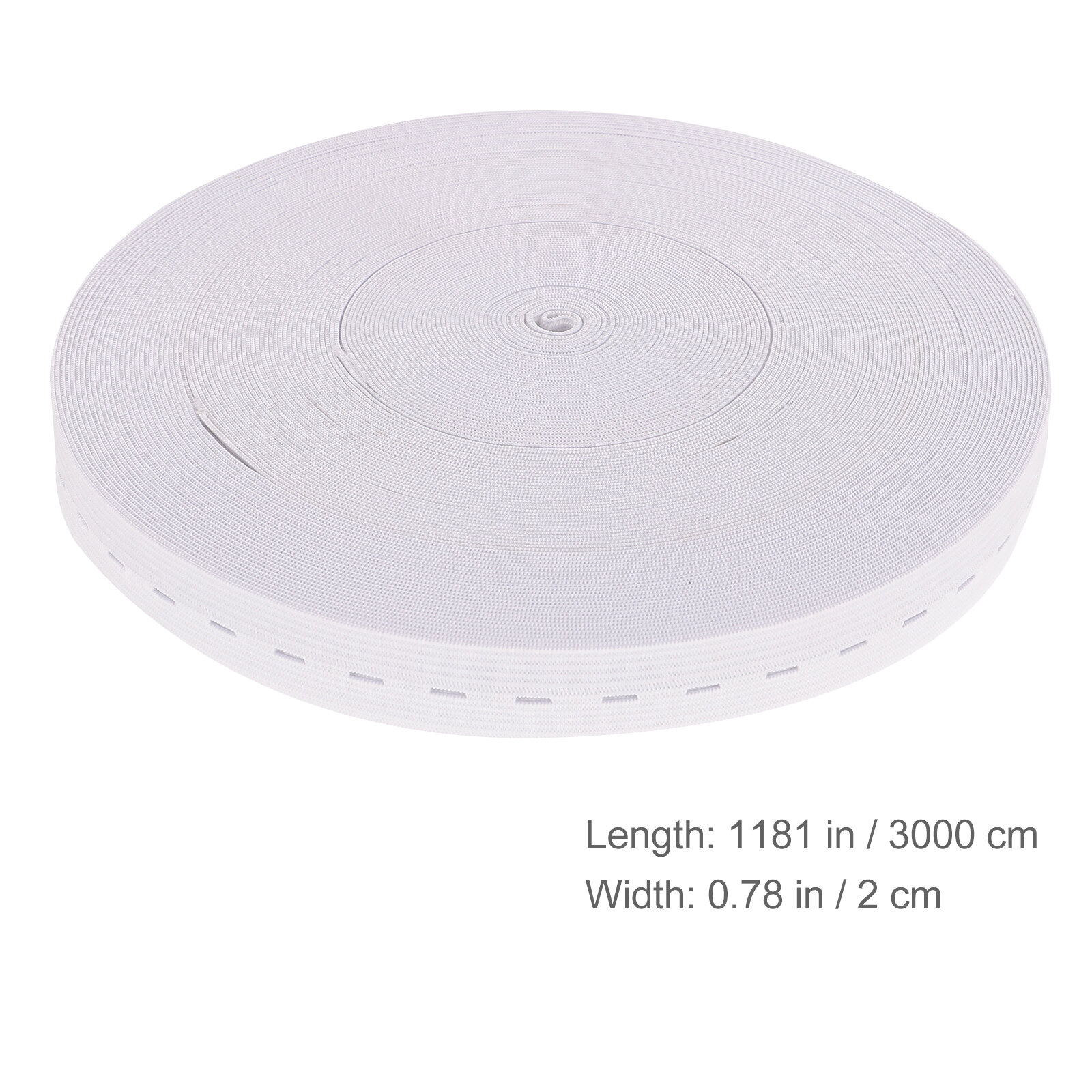 1 Roll Полоса Швейной Ленты С Отверстиями ДляDIY Резинка Для Талии 18 5X18 5X2CM White