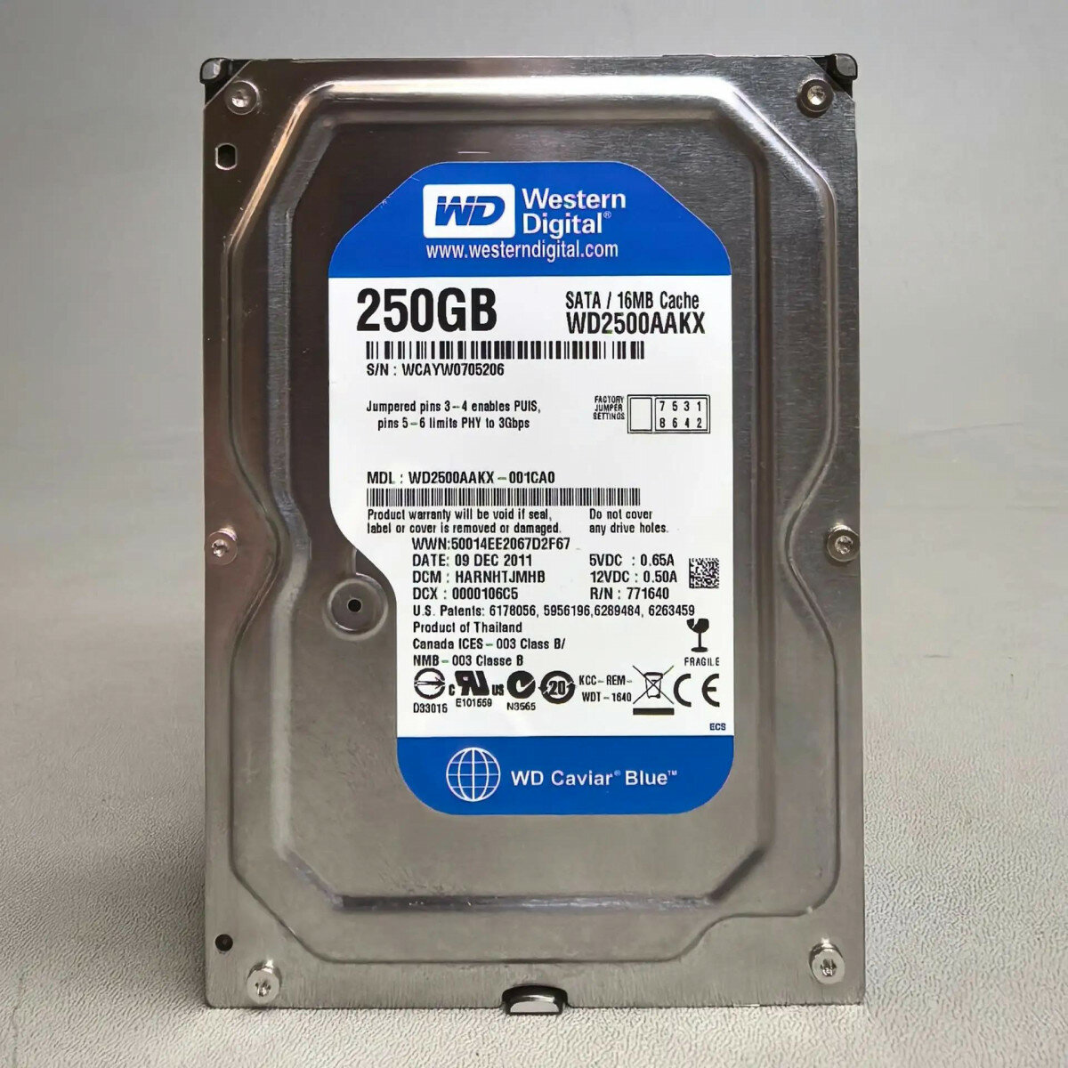 Жесткий диск WD 250ГБ 3.5" WD2500AAKX