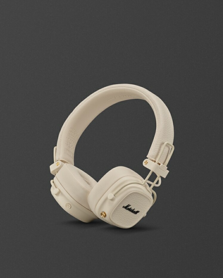 Беспроводные наушники Marshall Major V Cream (Бежевого цвета)