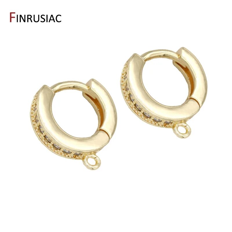Серьги-кольца FINRUSIAC 14k gold plated