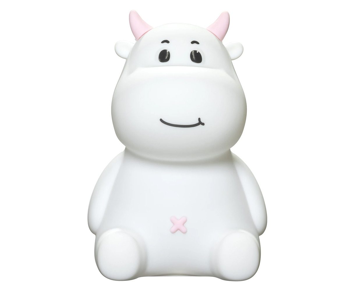 Ночник Homedics MyBaby Comfort Creatures в виде коровы, 15 см, с USB-зарядкой, светодиодный.