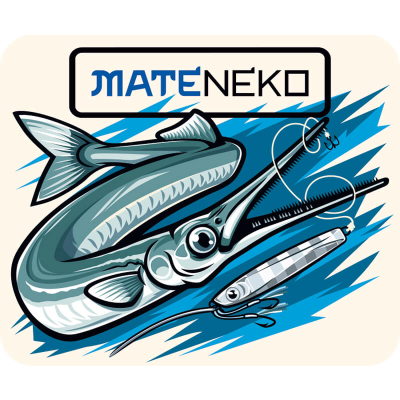 Наклейка рыболовная Mateneko Team Sea Garfish #S