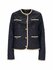 Куртка Husky Quilted contrast-trim jacket, размер 46, blue